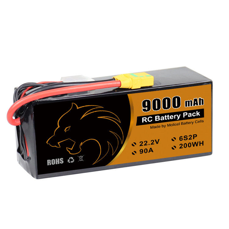9000mAh 22.2V 6s2p Battery Pack P45b Molicel Fpv Drone Battery