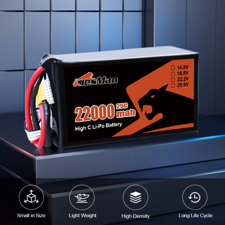 Lipo FPV Drone Battery 6S 22.2V 22000mAh UAV Batteries for Racing FPV ...
